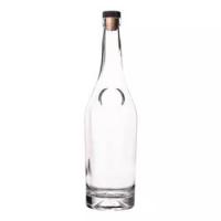 China High Flint 700ml Spirit Glass Bottle With Cork Lid Thick Base Luxury Package For Cosmestic Industrial for sale