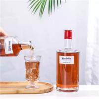 China 200Ml 375Ml 500Ml 700Ml 750Ml Glass Bottle For Vodka Rum Whiskey Liquor Gin Wine Spirit for sale