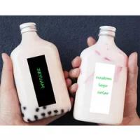 China 50ml 100ml 200ml 250ml 500ml Clear Glass Flat Wine Bottle for Cold Brew Coffee Juice for sale