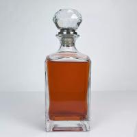 China Sealing Type Cork Glass Bottle for Vodka Whisky Rum 375 ml 500 ml 700 ml 750 ml for sale