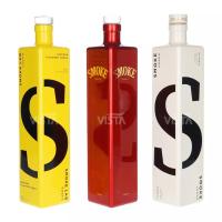 China Custom Design Glass Bottle for Vodka 375ml 500ml 700ml 750ml Base Material for sale