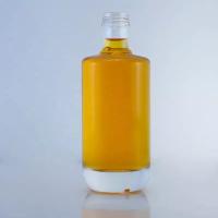 China Round Shape Empty Glass Bottle With Screw Cap Decal Surface for 700 ml Vodka Bottle for sale