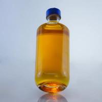China Round Shape Empty Glass Bottle With Screw Cap Decal Surface for 700 ml Vodka Bottle for sale