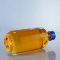 China Round Shape Empty Glass Bottle With Screw Cap Decal Surface for 700 ml Vodka Bottle for sale