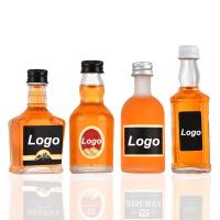 China Collar Material 50ml Small Luxury Wine Bottle for Vodka Whisky Customized Design for sale