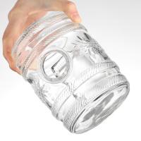 China 1000ml Borosilicate Glass Hand Mouth Blown Glass Barrel for Vodka Featuring Spray Cap for sale