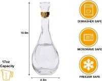 China Home Bar Gift 500ml Capacity Whisky Bottle with Sealed Glass Stopper Decal Surface for sale