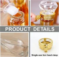 China Home Bar Gift 500ml Capacity Whisky Bottle with Sealed Glass Stopper Decal Surface for sale