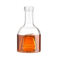 China 250ml Glass Bottle With Screw Stopper For Gin Vodka Whisky Made for Cosmestic and Wine for sale