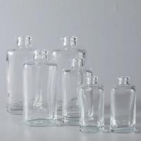 China Round Glass Liquor Wine Whisky Tequila Vodka Bottle with Cork 100ml 200ml 250ml 300ml for sale