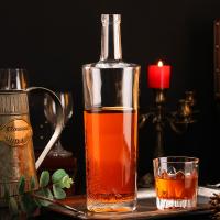 China Body Material Glass and Customized Printing for 500ml Glass Bottle of Whisky for sale