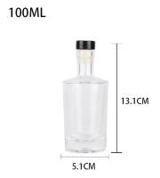 China Glass Products Body Material Glass Wine Vodka Glass Bottle 500 ml 750 ML for sale