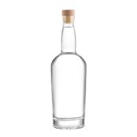 China Transparent Glass Products 500ml 750ml 1000ml Round Empty Tequila Bottle and Spray Cap for sale