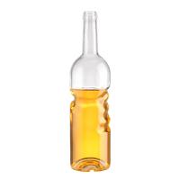 China Customized Matte Dark Glass Vodka Bottle Glass Collar Material and Spray Cap 750ml for sale