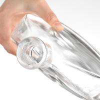 China Sealing Type Thick Bottom Flat Whisky Bottles for Cosmetics Industry Glass Material for sale