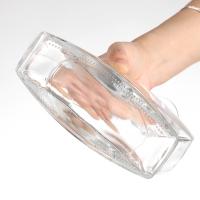 China Sealing Type Thick Bottom Flat Whisky Bottles for Cosmetics Industry Glass Material for sale