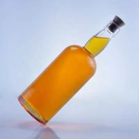 China Custom Color 750ml Glass Bottle for Liquor Faceted 375 Luxury Glass Liquor Bottles for sale