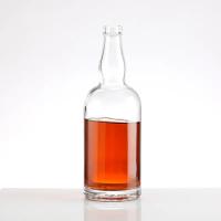 China Custom Color 750ml Glass Bottle for Liquor Faceted 375 Luxury Glass Liquor Bottles for sale