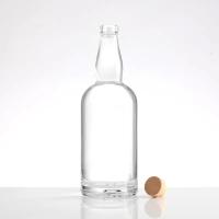 China Custom Color 750ml Glass Bottle for Liquor Faceted 375 Luxury Glass Liquor Bottles for sale