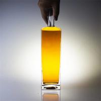 China Glass Liquor Bottle 500ml 750ml Square Shape With Glass Collar Closure for sale