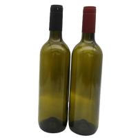 China Glass Collar Engraved 187ml Gin Whisky Bottle for Wine 750ml Decal Surface Handling for sale