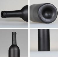 China Customized Logo Luxury Red Wine Glass Bottle with Spray Cap and Glass Collar Material for sale