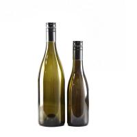 China Customized Logo Luxury Red Wine Glass Bottle with Spray Cap and Glass Collar Material for sale