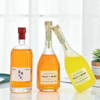 China 750ml Glass Bottle for Clear Whisky 5cl Vodka Glass Wine Bottle 500ml Alcohol Bottle Engraved for sale
