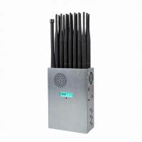 China Portable Wireless Signal Jammer Blocker 24 Antennas For 5G WiFi GPS UHF VHF for sale
