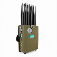 China Purple Horn 24 Antennas Cell Phone Signal Blocker For 5G 4G 3G LOJACK GPS WiFi for sale