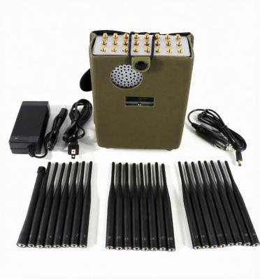 China Purple Horn 24 Antennas Cell Phone Signal Blocker For 5G 4G 3G LOJACK GPS WiFi for sale