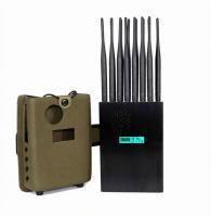 China 14 Bands Portable Phone Signal Jammer 25 Meters With Cooling Fan for sale
