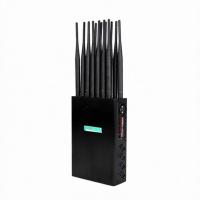 China 14 Bands Portable Phone Signal Jammer 25 Meters With Cooling Fan for sale