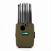 China 14Watt Wireless Signal Jammer Fourteen Frequency Bands Compact Size for sale