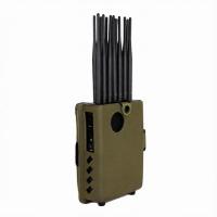 China Portable 14 Bands Cell Phone Jammer 20 - 25 Meters Jamming Range With LCD Display for sale