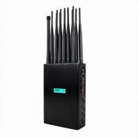 China WiFi Cell Phone Signal Jammer 14 Watts Build In 12000mAh Battery for sale