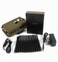 China 14 Bands Portable Signal Jammer 12000mAh Battery Capacity LCD Display Multi Use for sale
