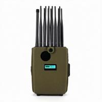 China High Power Portable Handheld Signal Jammer 14 Bands 2 - 25M Jamming range for sale