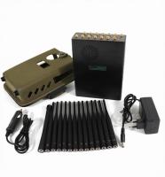 China High Power 14 Antennas Handheld Signal Jammer 3 Cooling Fan Inside for sale