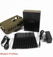 China P14Plus Purple Horn Jammer 5G Cellphone GPS WiFi Bluetooth Handheld Signal Jammer for sale