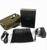 China Portable 14 Antennas 5G Signal Jammer 14Watt With 3 Cooling Fans Inside for sale