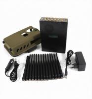 China Purple Horn 2G 3G 4G 5G Mobile Phone Signal Jammer Compact Size 14 Bands Jammer Block for sale