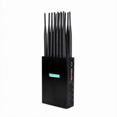 China Fourteen Frequency Bands Wireless Signal Blocker 20 - 25 Meters High Power Handheld for sale