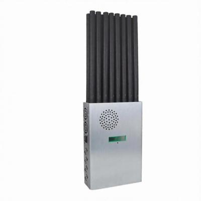China Purple Horn WiFi Signal Blocker Portable 18 Antennas GPS Cellphone Signal Jammer for sale