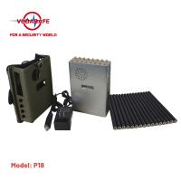 China Purple Horn WiFi Signal Blocker Portable 18 Antennas GPS Cellphone Signal Jammer for sale