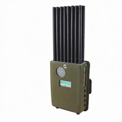 China Portable 18 Bands Cellphone Signal Jammer UHF VHF Lojack With Rechargeable Battery for sale