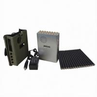 China Portable 18 Bands Cellphone Signal Jammer UHF VHF Lojack With Rechargeable Battery for sale
