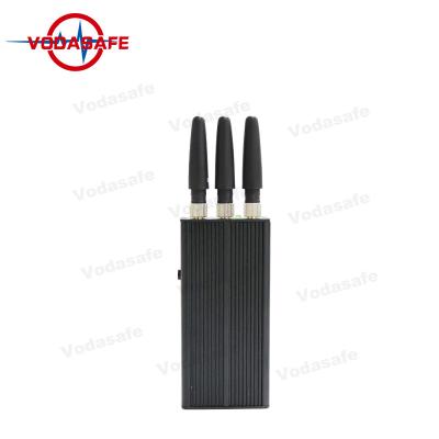 China Tri Band Antennas Vehicle Signal Jammer With 1500mA/h Built In Battery for sale
