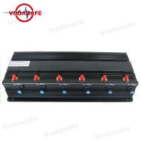 China Power Adjustable Mobile Phone Signal Jammer 6 RF Customized Frequency Safe Operation for sale