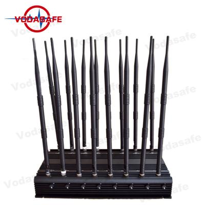 China 5.8G Full Band Wifi Signal Jammer 4G LTE 16 Antennas Wifi Signal Blocker for sale